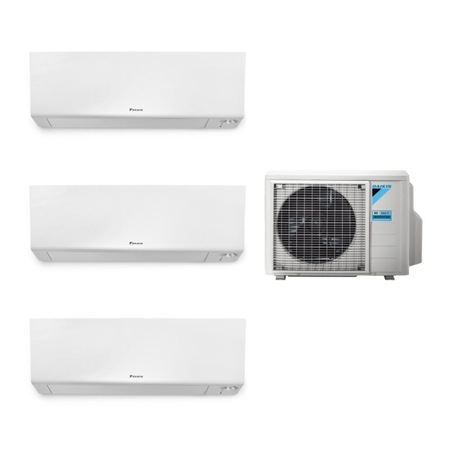 Aparat de aer conditionat multisplit Daikin Perfera cu doua unitati interne 9000 si una de 12000 ...
