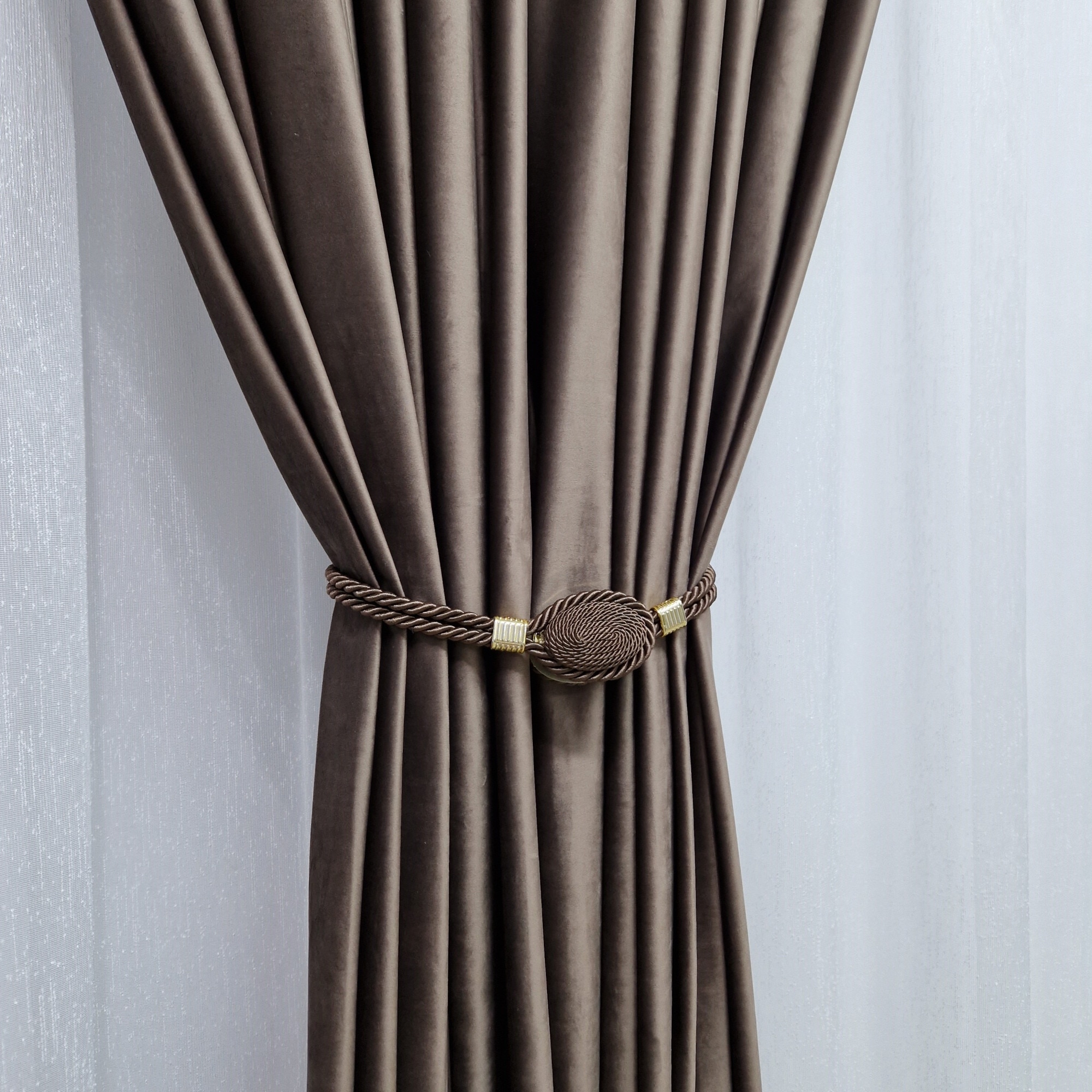 Draperie Catifea Maro cu rejansa 2 buc x 200 x 270 - eMAG.ro