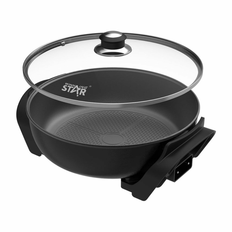 Tigaie electrica, Antiaderent, 1500W, Negru - eMAG.ro