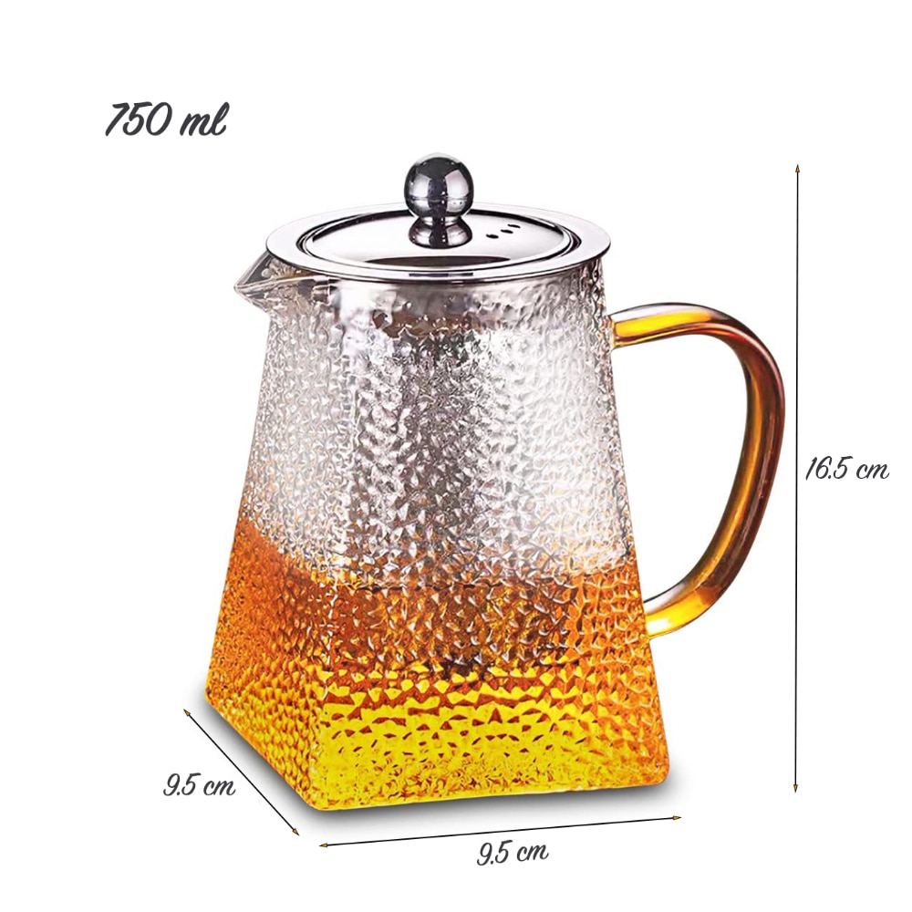 Set 2 ceainice, Quasar & Co.®, recipiente pentru ceai/cafea cu infuzor ...