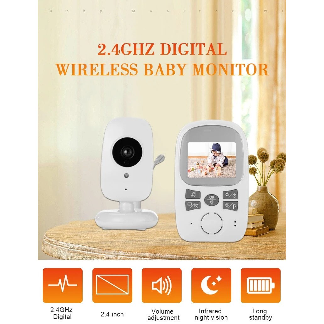Baby Monitor WiFi, UNLINES, Monitorizare Audio-Video, Ecran 2.4 Inch ...