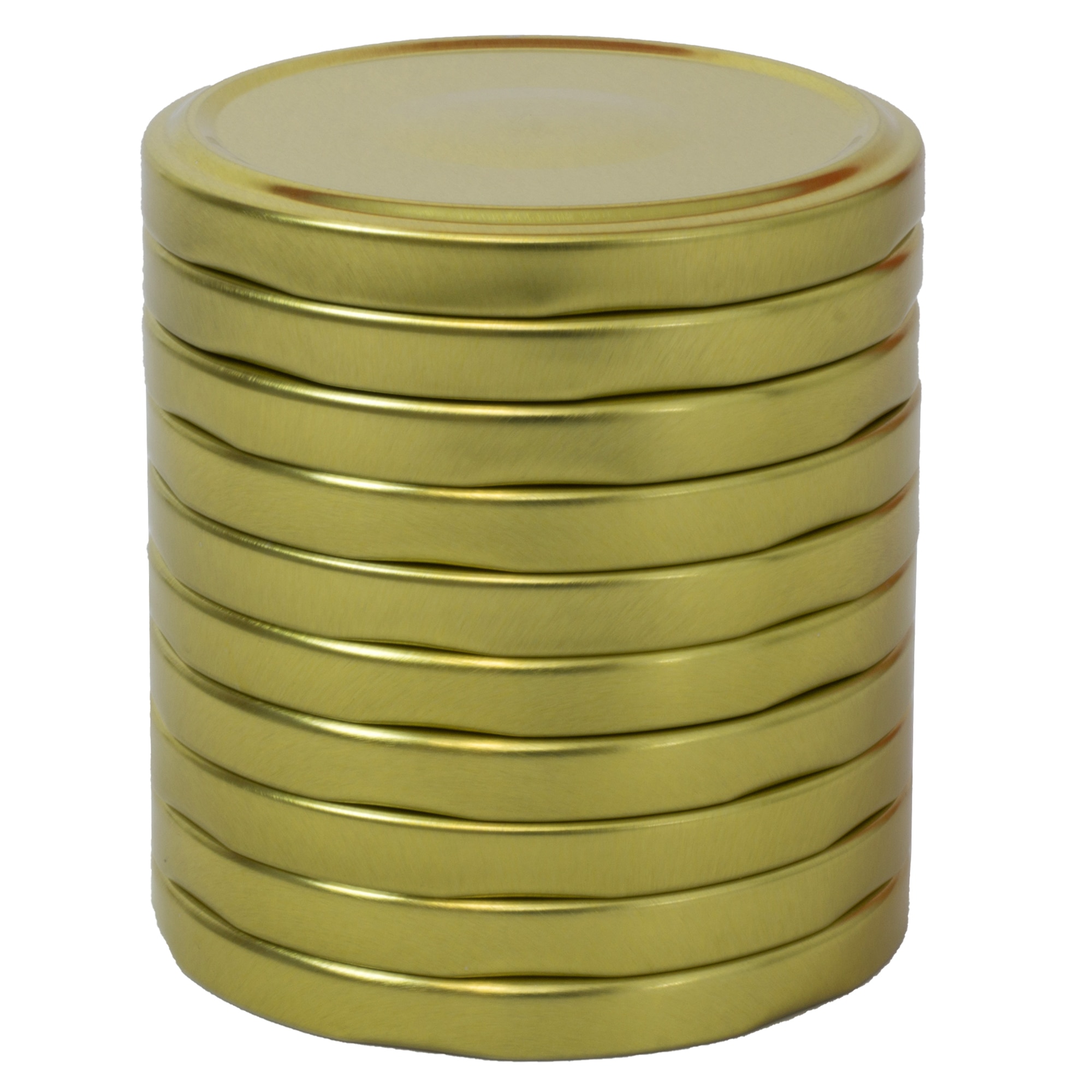 Set 10 capace pentru borcane, Viosarp, 63mm, Auriu - eMAG.ro