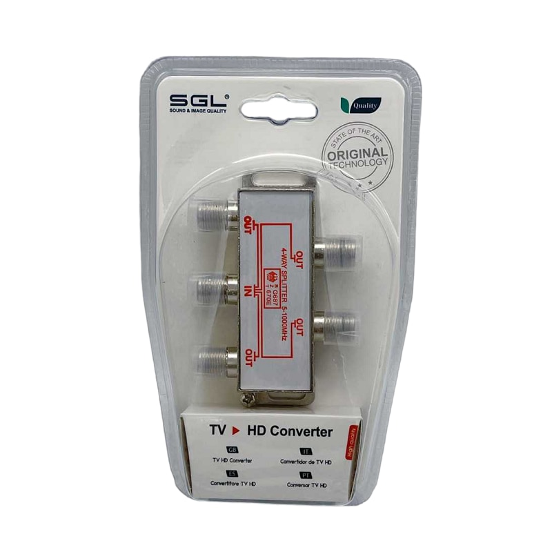 Splitter conexiune pentru antena TV, SGL, Argintiu - eMAG.ro