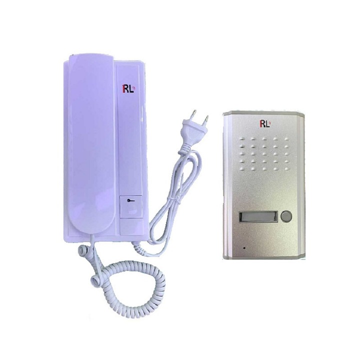 Interfon cu receptor, Plastic, Alb - eMAG.ro