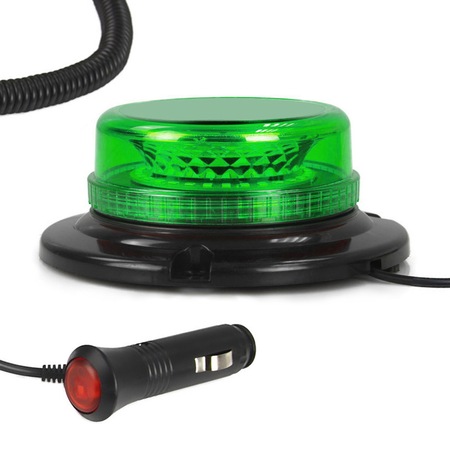 Girofar auto, Autoline, LED, 12/24V, Verde - eMAG.ro
