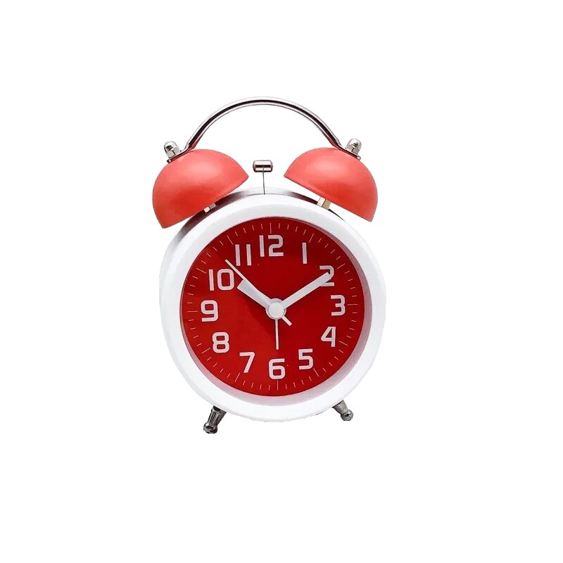 Ceas de masa desteptator, Rosu/Alb - eMAG.ro