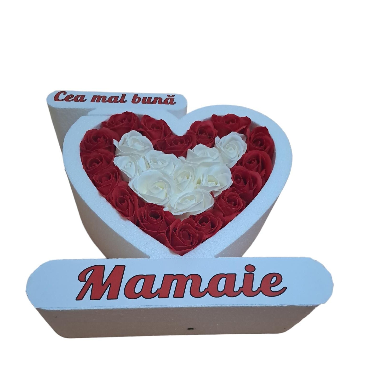 Aranjament trandafiri de sapun, cea mai buna mamaie 10 cm - eMAG.ro