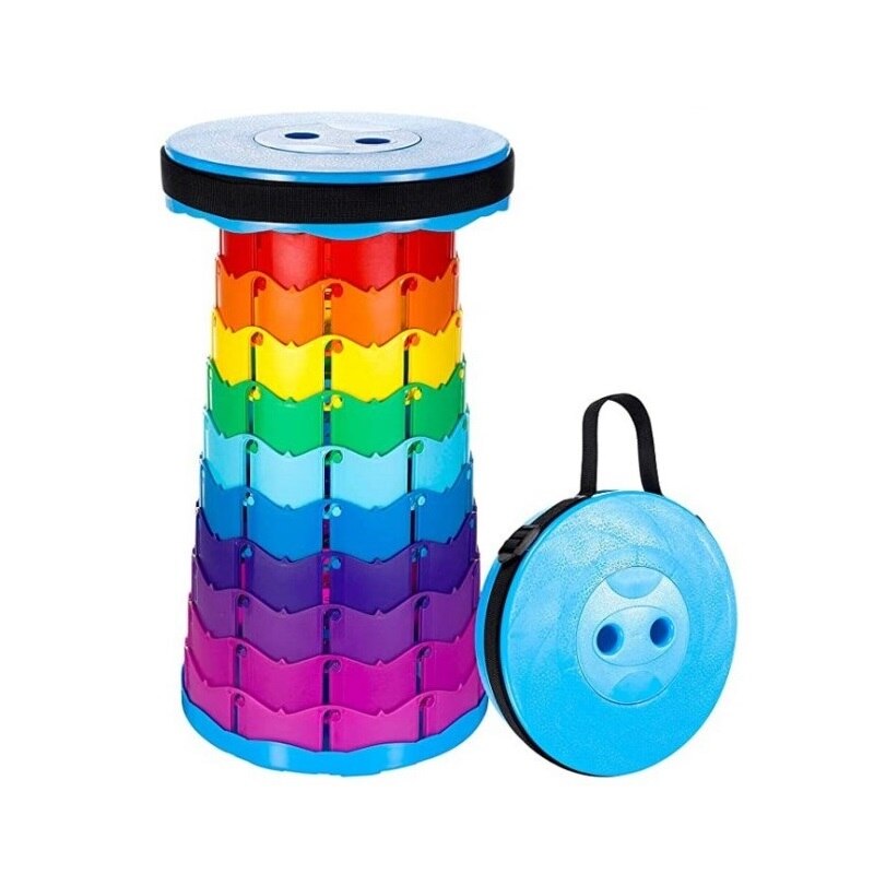 Taburet pliabil camping, Multicolor - eMAG.ro
