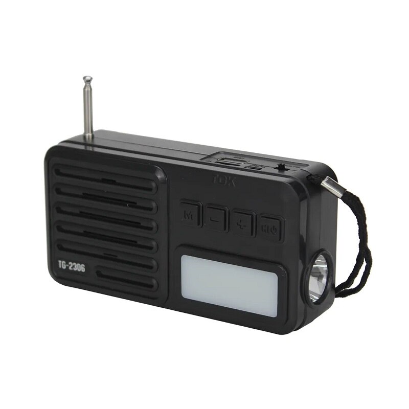 Radio cu panou solar, FM, 3 W, 13.5 x 7.5 x 3.2 cm, Negru - eMAG.ro