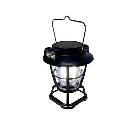 Felinar solar LED, Plastic, Negru - eMAG.ro