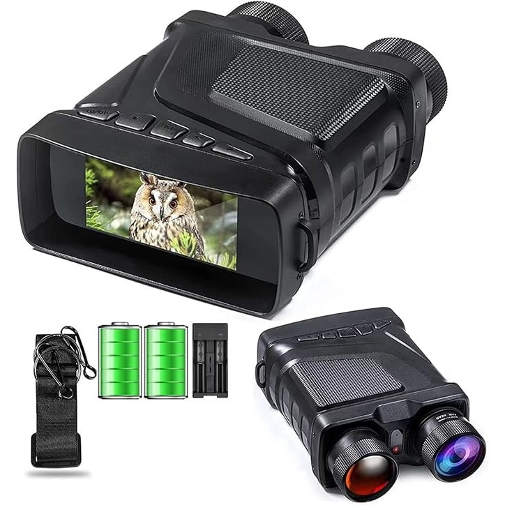 Binoclu Profesional Digital pentru vanatoare, Night Vision,4K UHD, Zoom ...