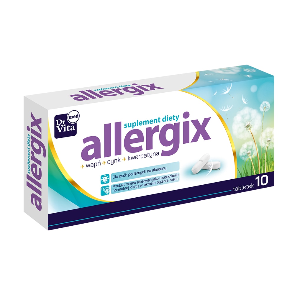 Supliment alimentar Allergix, Dr. Vita, Calciu/Zinc, 10 comprimate ...