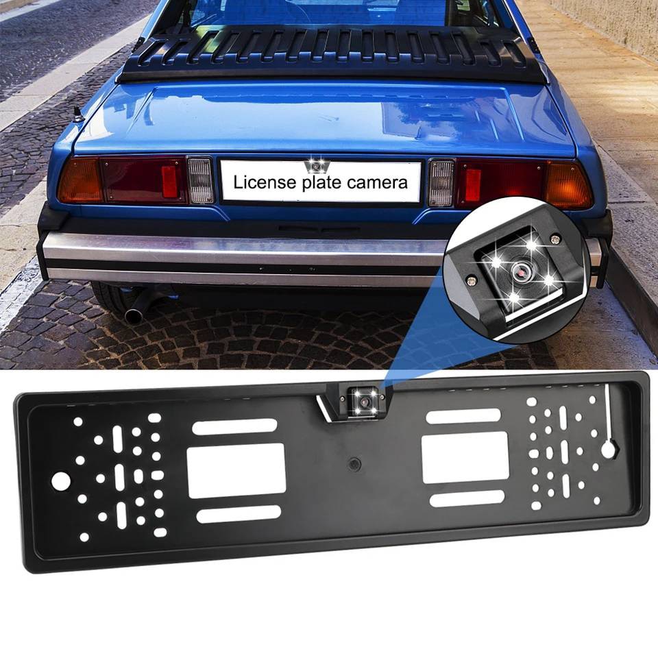 Suport numar inmatriculare cu camera marsarier 4 led - eMAG.ro