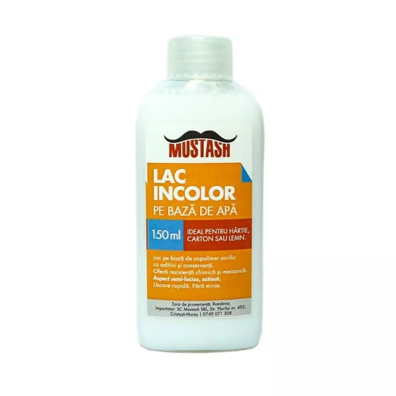 Lac incolor pe baza de apa 150 ml - eMAG.ro