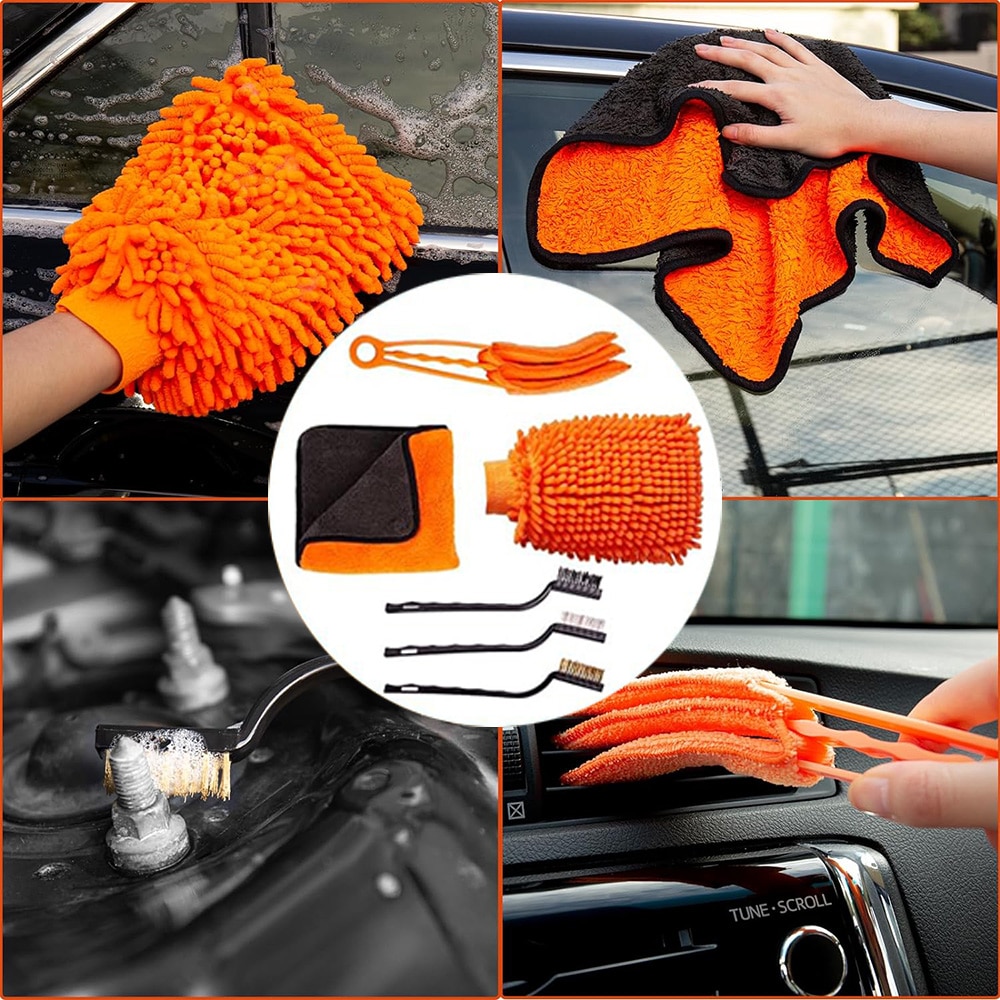 Set curatare si ingrijire auto din 20 de piese, Timeless Tools, pentru ...