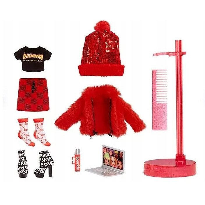 Papusa - Ruby Anderson, Rainbow High, Plastic, 4+ ani, 28 cm, Multicolor - eMAG.ro