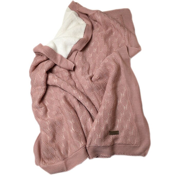 Patura bebe, Tricotat, Roz - eMAG.ro