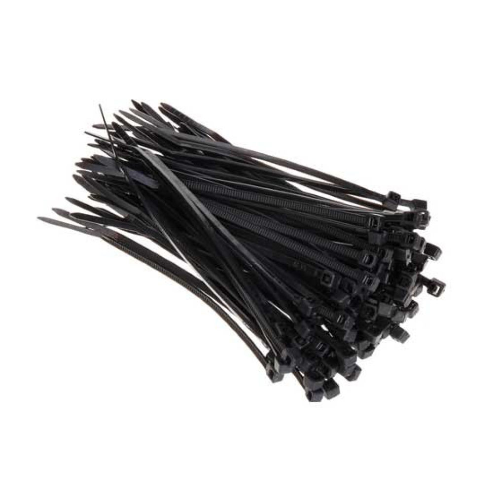 Set 100 buc coliere (soricei) plastic negre, 200 x 2.5 mm - eMAG.ro