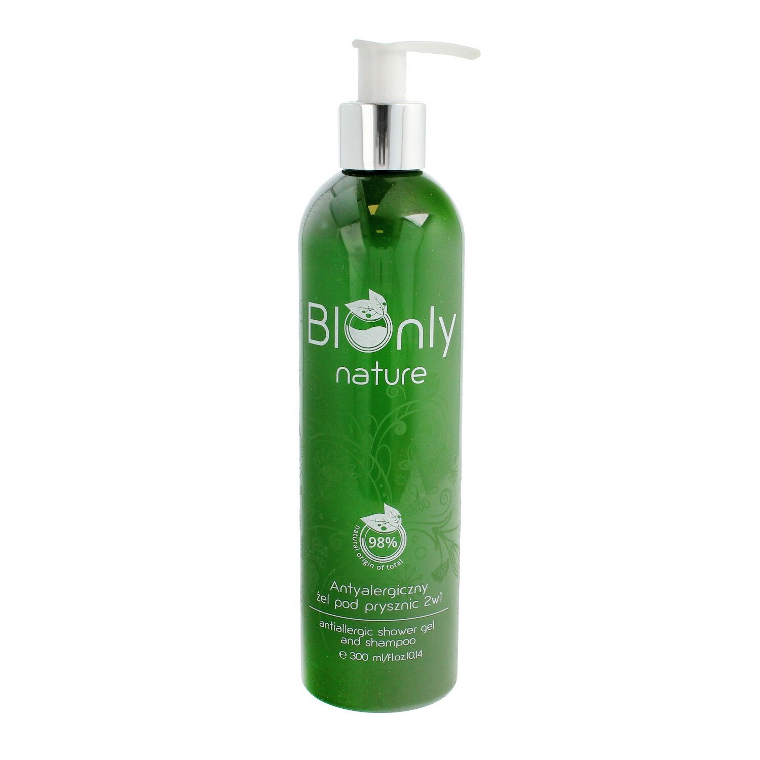 Gel de dus antialergic 2in1, Bionly, Verde, 300ml - eMAG.ro
