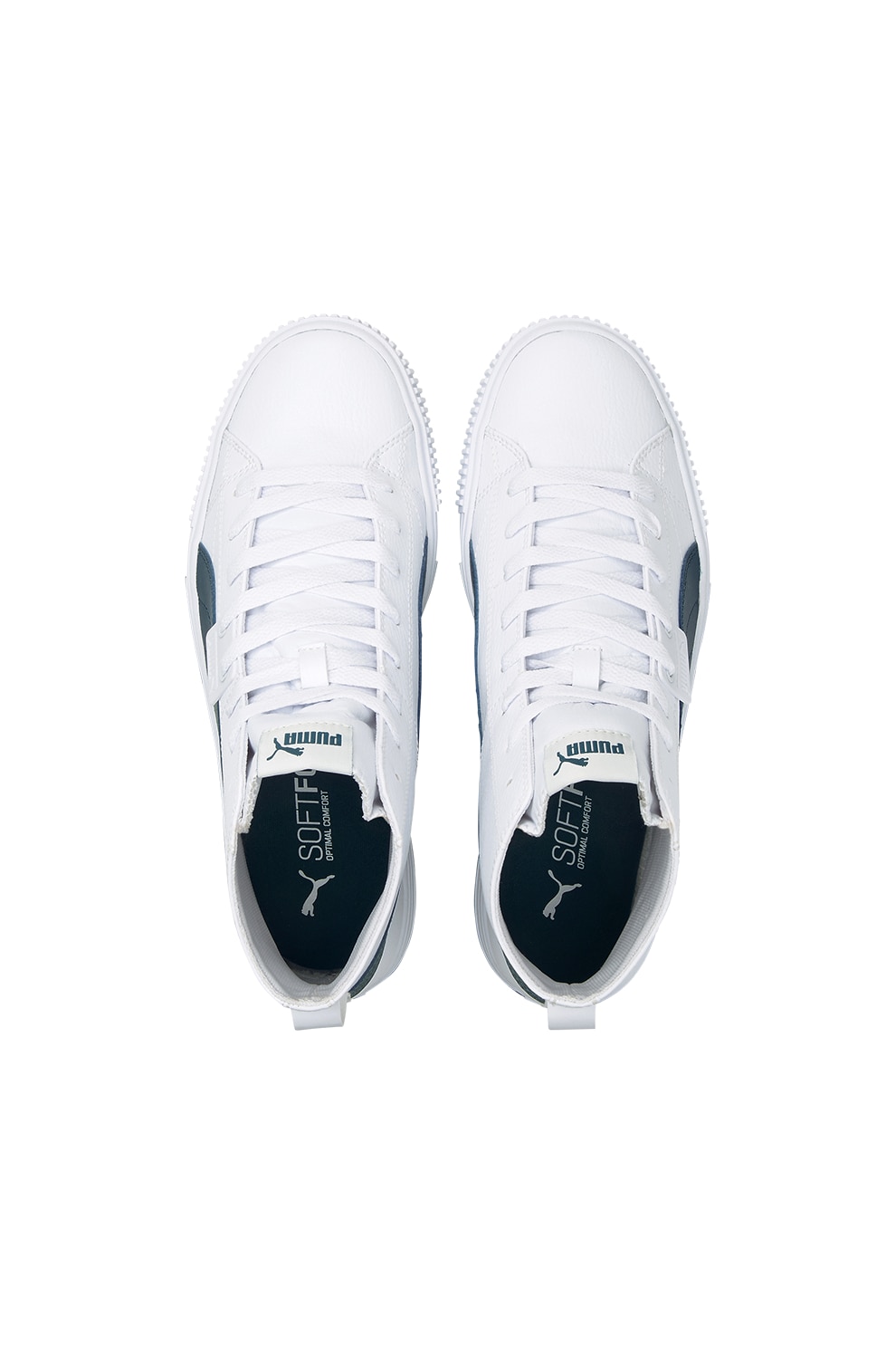Puma, Pantofi sport mid-high cu logo Ever, Verde, Alb, 10.5 - eMAG.ro