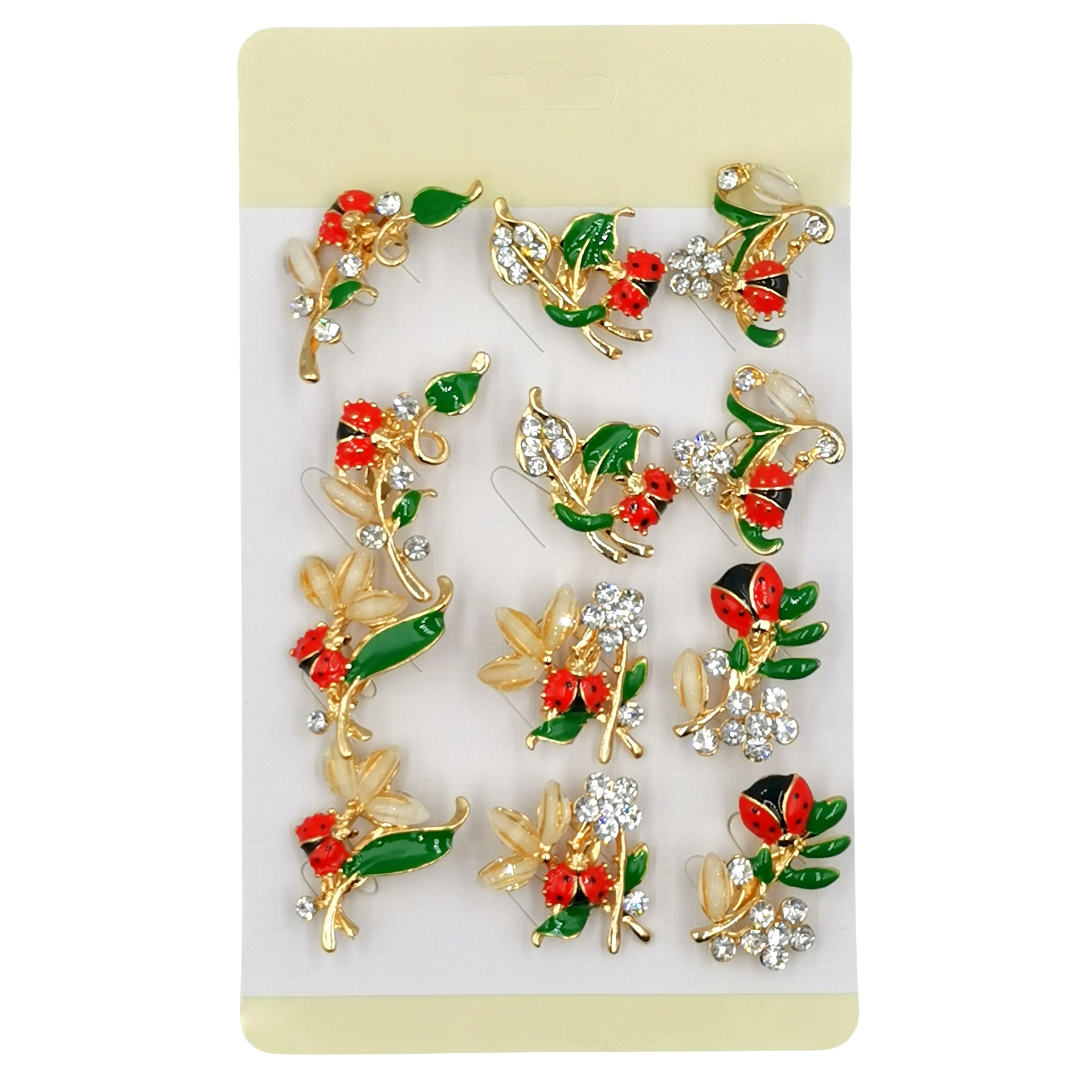 Set 12 brose pentru martisor, NEVERMORE, Ghiocei, 2.5cm, Auriu - eMAG.ro
