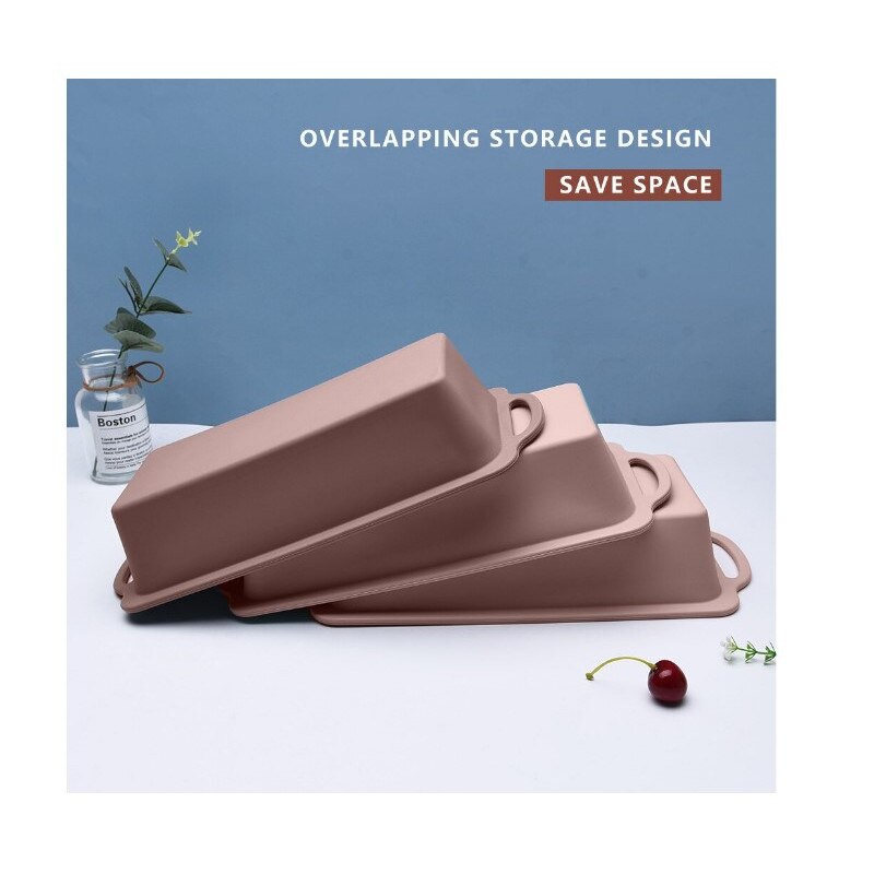 Tava copt silicon, roz, 27 x 14 x 6.5 cm, pentru chec, paine, cozonac ...