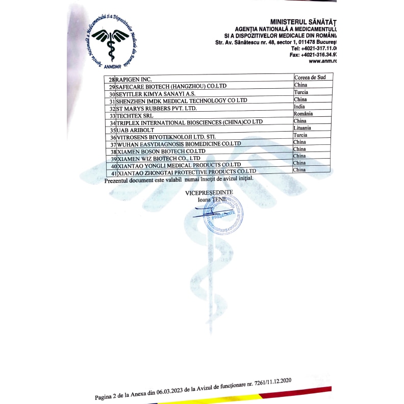 Test Rapid Combo Safecare Covid-19, Gripa Tip A si Tip B, 1 bucata ...