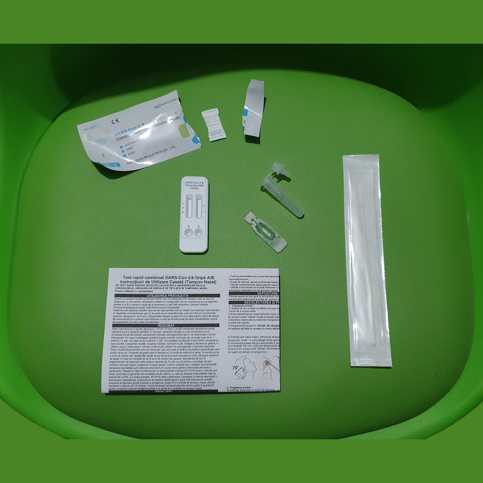 Set 25 Teste Rapide Antigen, Combinate, Gripa A+B si Covid-19, Realy ...
