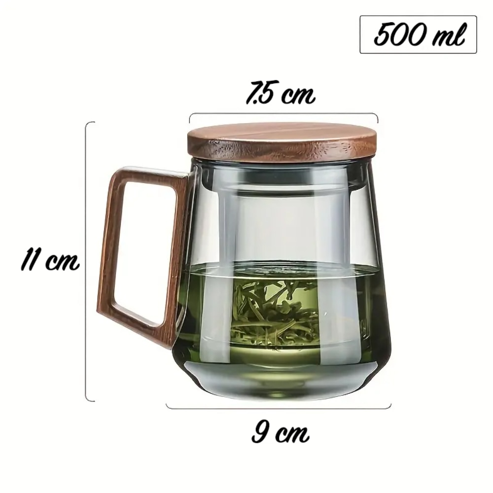 Cana cu infuzor, Quasar & Co.®, recipient pentru ceai/cafea, capac si ...