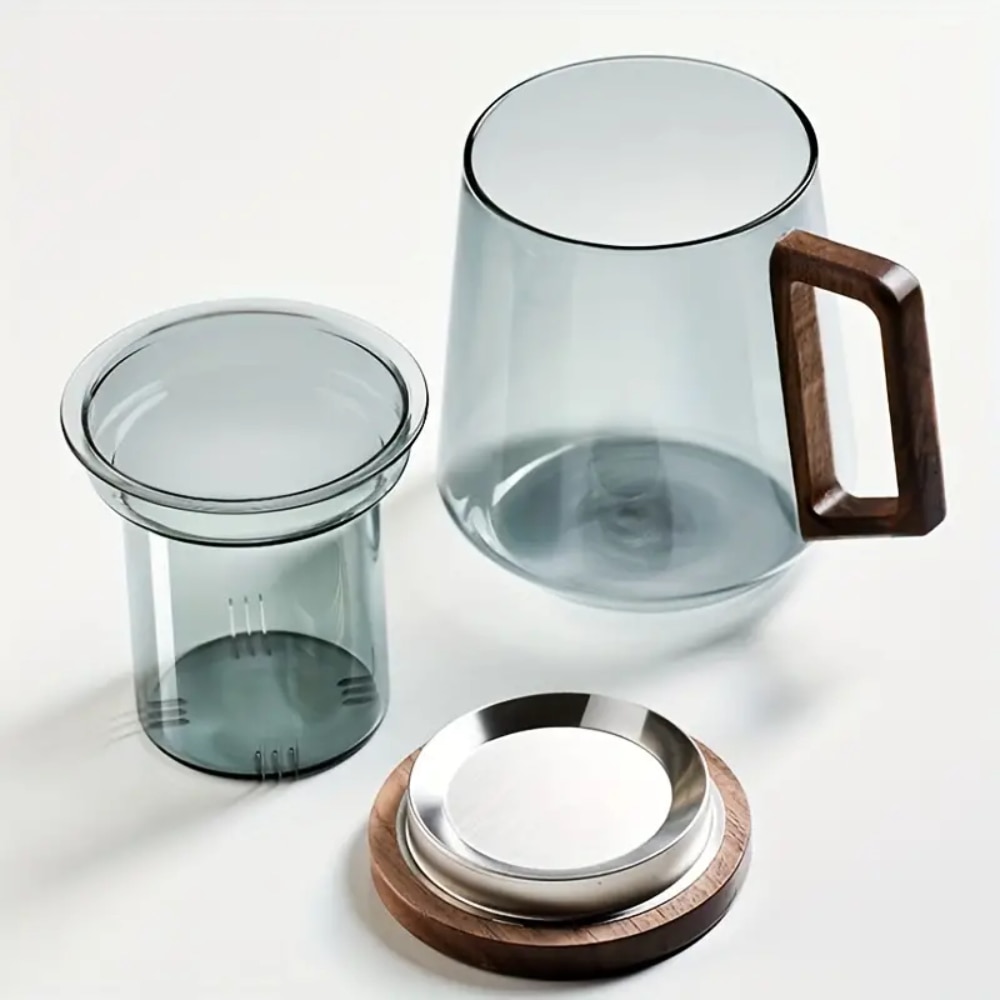 Cana cu infuzor, Quasar & Co.®, recipient pentru ceai/cafea, capac si ...