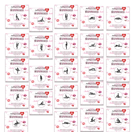 24 Kamasutra szexuális pozíció kaparós sorsjegyből álló készlet ...