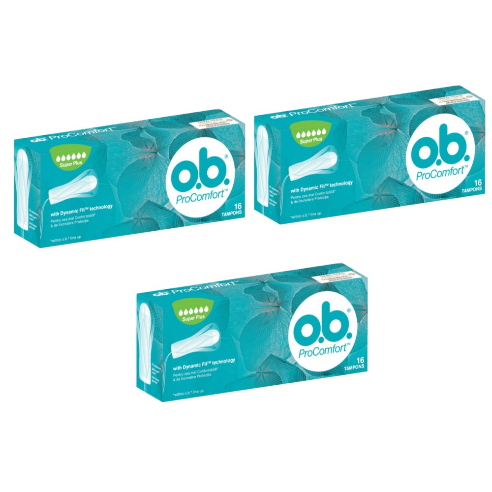 Tampoane OB Procomfort, 16 Bucati / Cutie, 3 Cutii - eMAG.ro