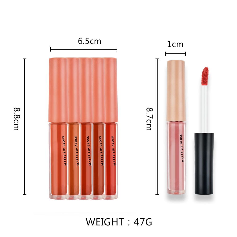 Set 5 rujuri lichide, Rezistente la apa, Mat, Multicolor - eMAG.ro