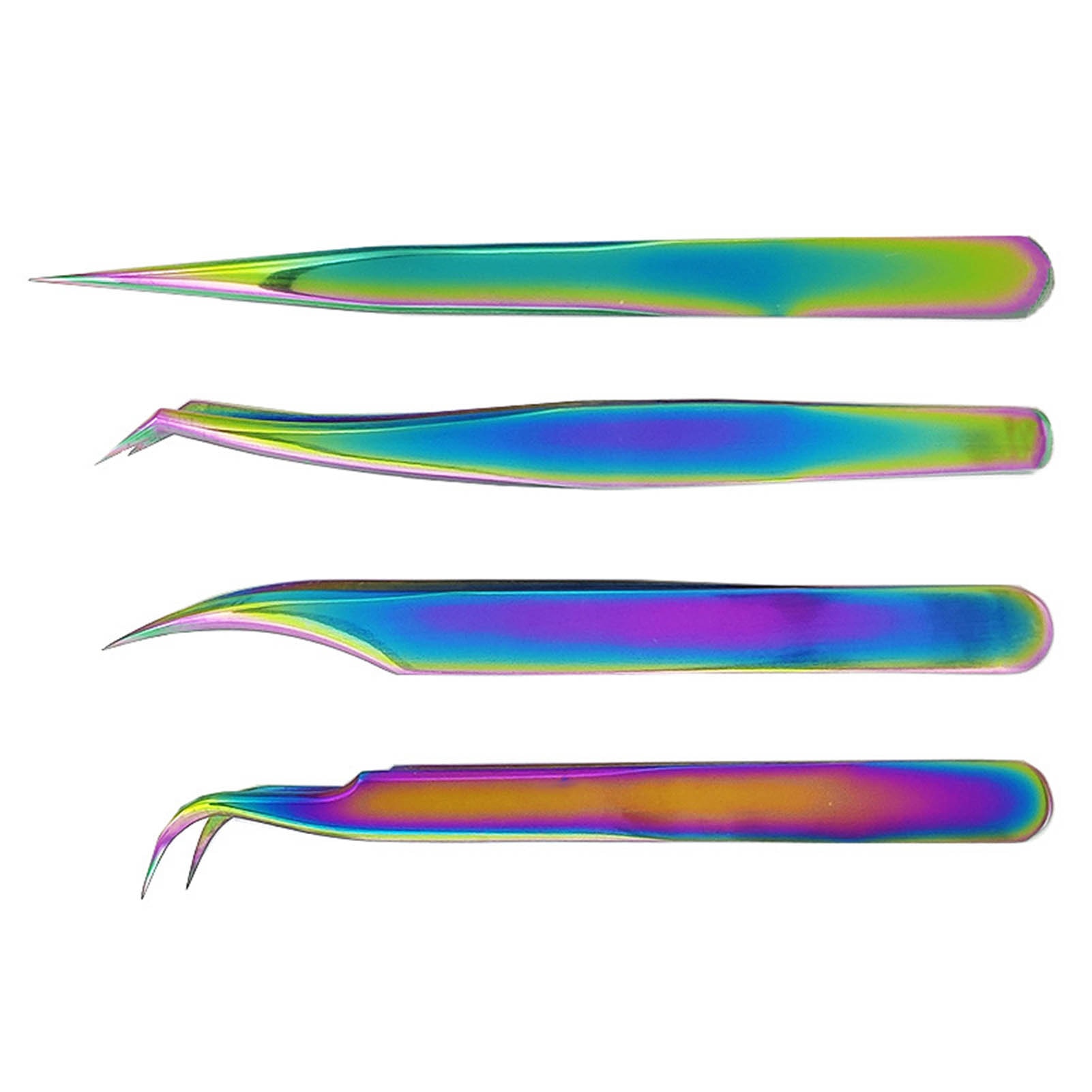 Set 4 pensete extensii gene, Otel inoxidabil, Multicolor - eMAG.ro