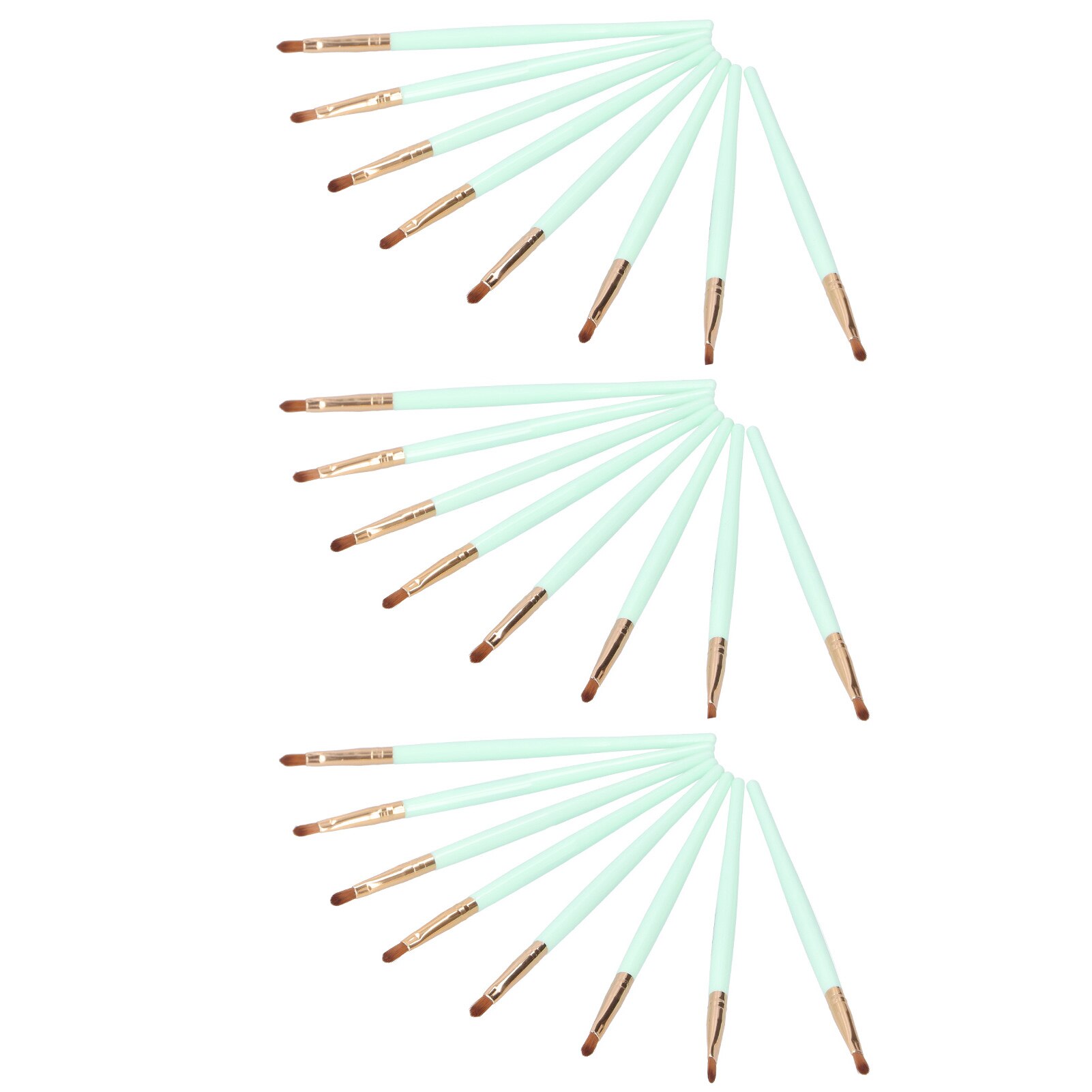 Set 24 pensule machiaj, Pentru ruj, Verde - eMAG.ro