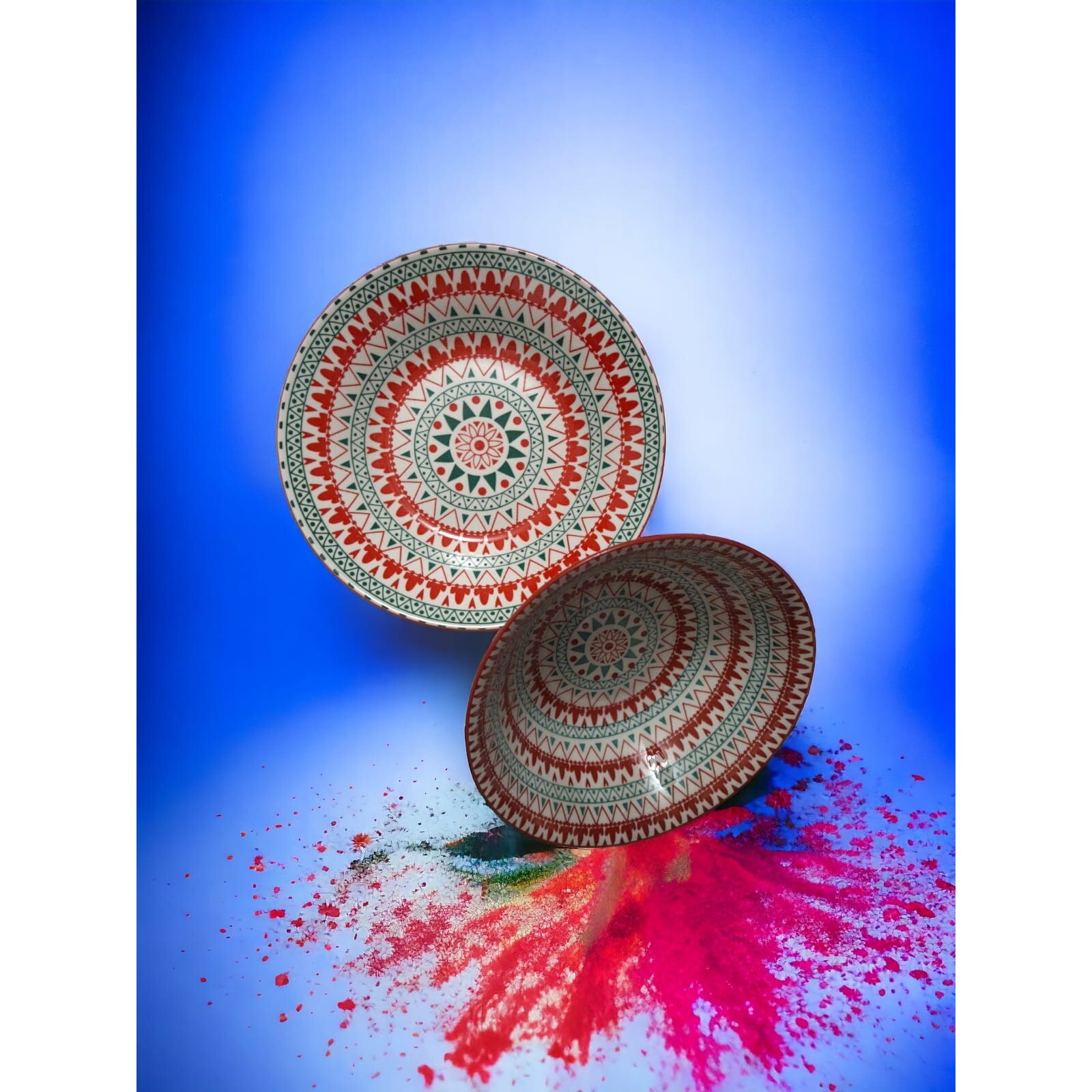 Set vesela 12 piese traditionale multicolore - eMAG.ro