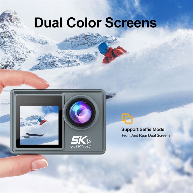 Camera de Actiune idealSTORE SmartSONY-Cam 5K Ultra HD, Foto 24 MP, 256 ...