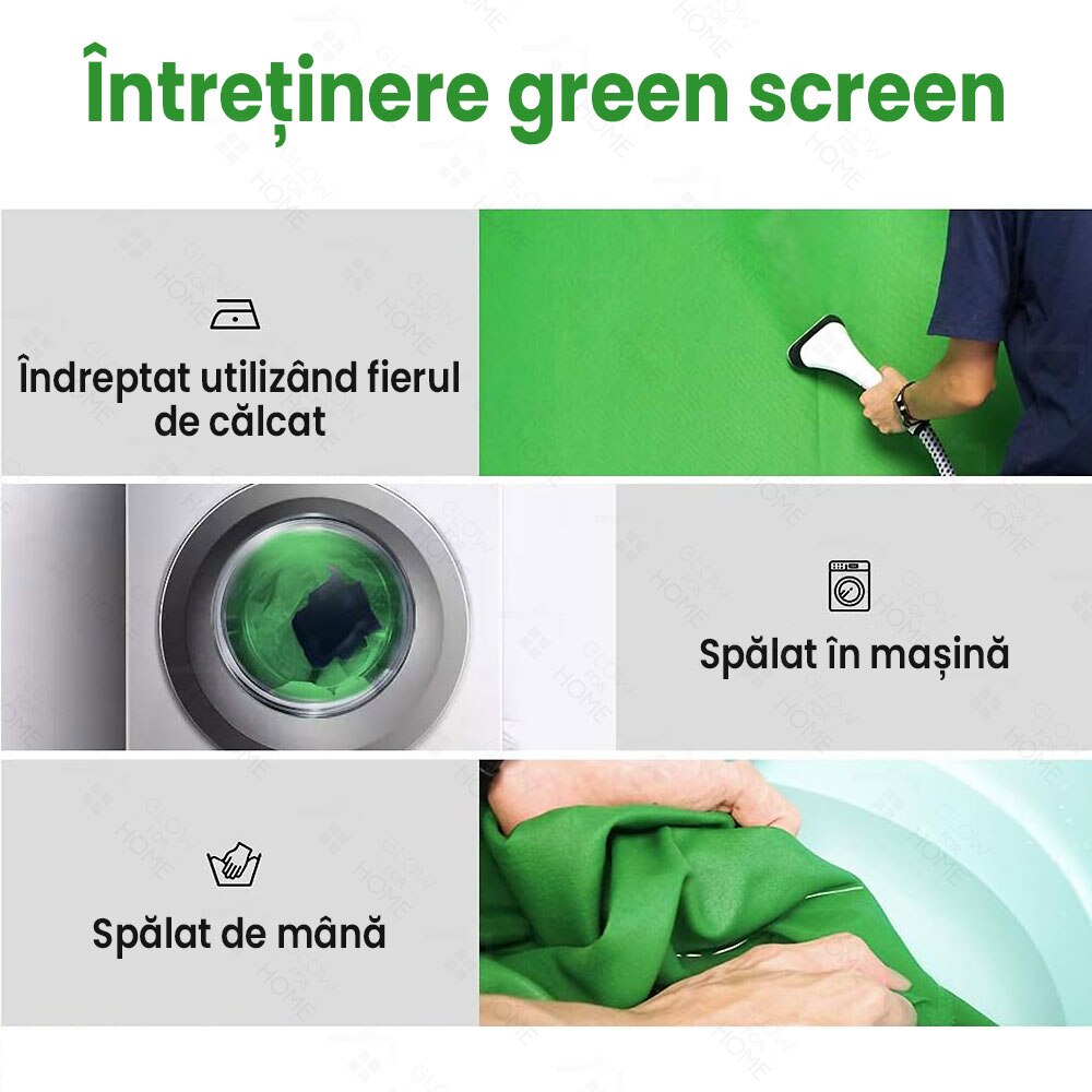 Kit perete fundal verde profesional pentru studio foto/video ...