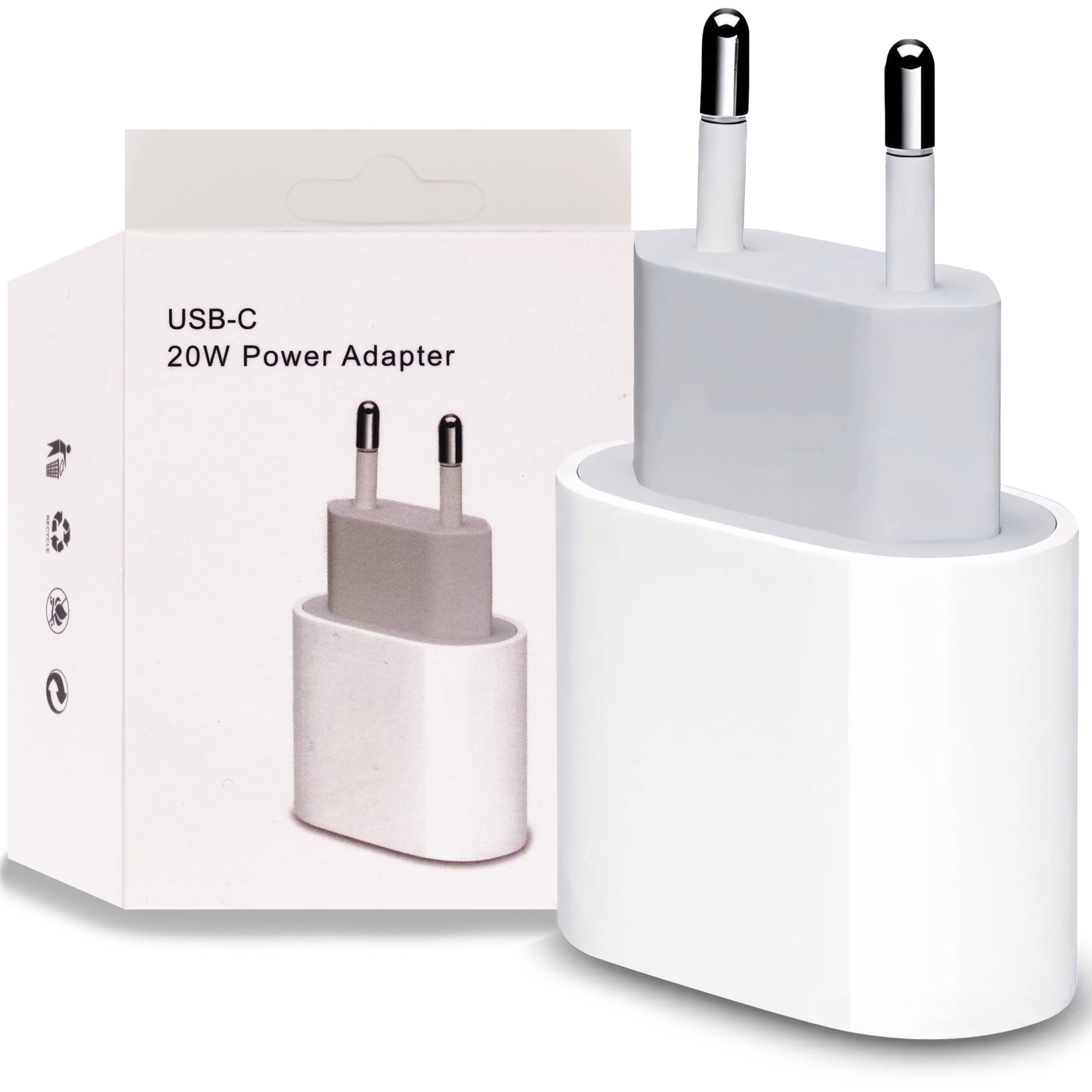 Incarcator Retea, Universal Super Fast Charger, USB Type-C, 20W, Alb ...