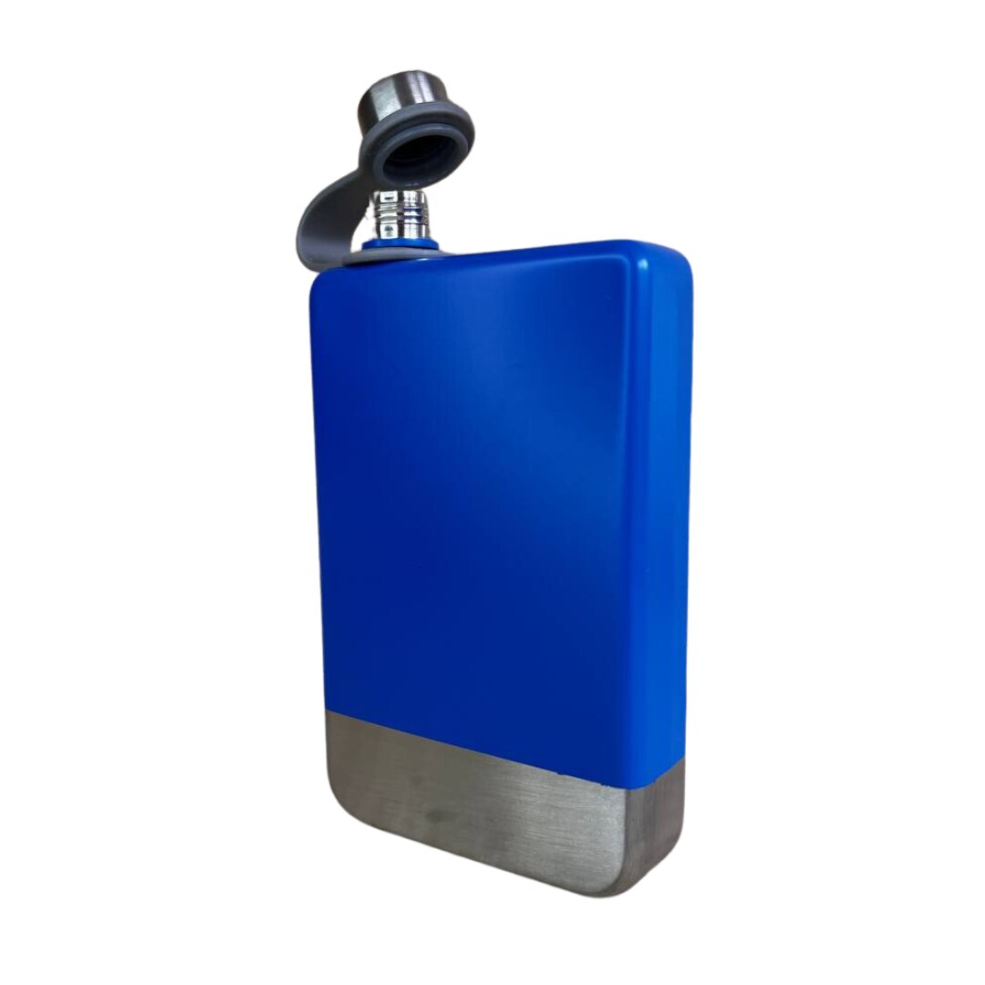 Plosca inox de buzunar, 260 ml, albastru - eMAG.ro