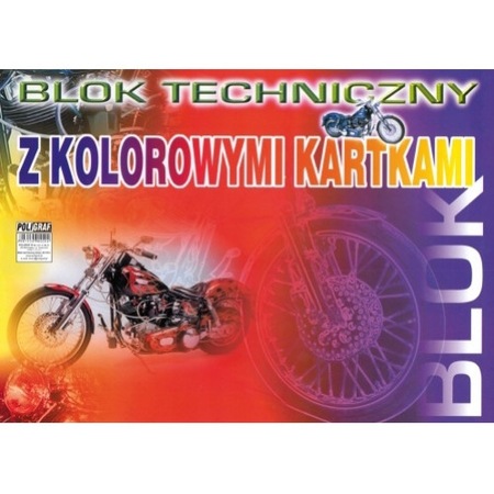 Bloc tehnic Poligraf, A3, 10 coli colorate, 160g - eMAG.ro
