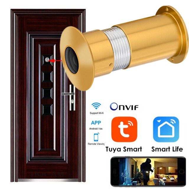 Vizor inteligent, camera full HD 1080p, CMOS de 2, 0 MP, 2.4GHz WIFI ...