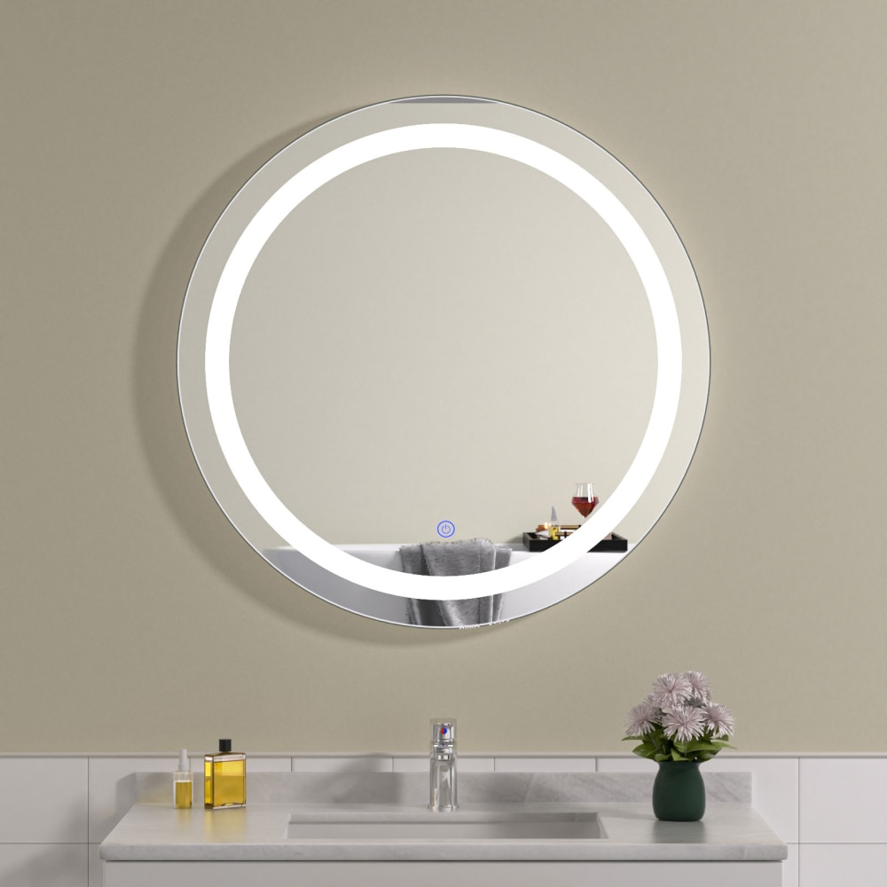 Oglinda rotunda Relax LED-70-1, 700 X 700 mm, Led Touch - eMAG.ro