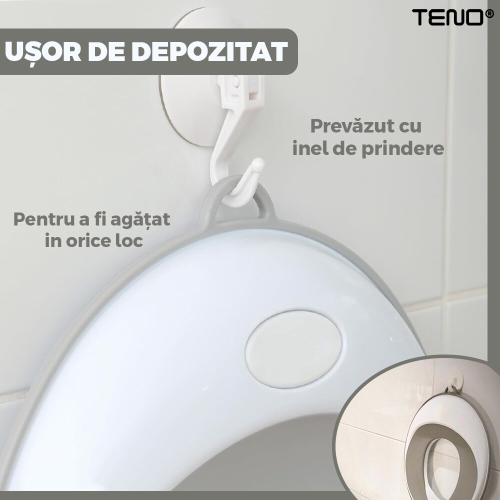 Reductor WC Copii Teno®, suprafata antiderapanta, confortabil ...