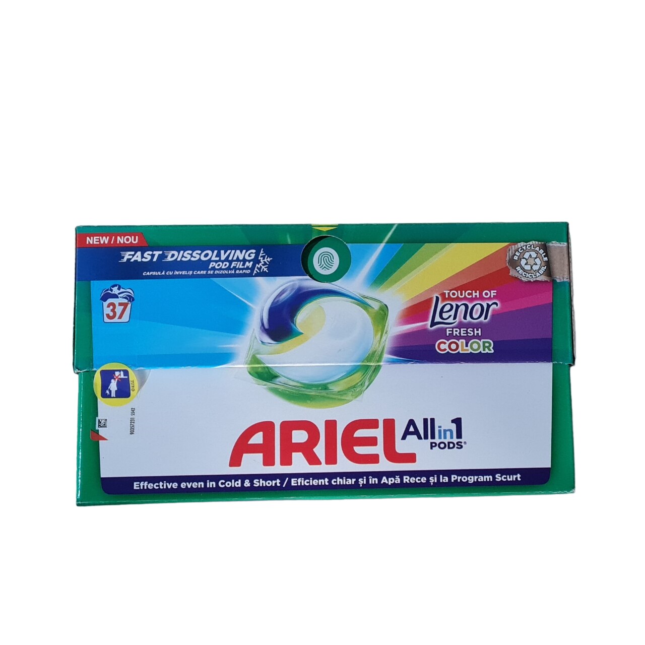 Detergent de rufe capsule Ariel Color Touch of Lenor Fresh Fast ...