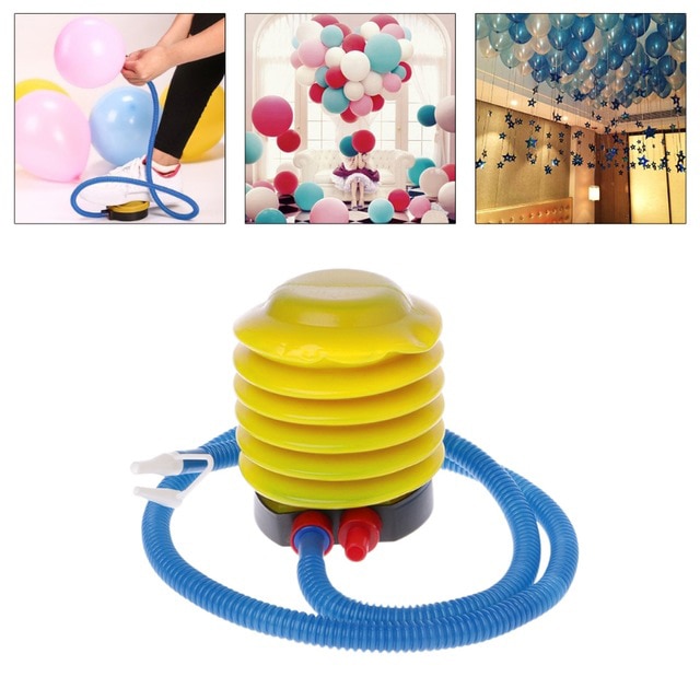Pompa actionata cu piciorul, pentru umflare baloane, FC0177, galben, 11 ...