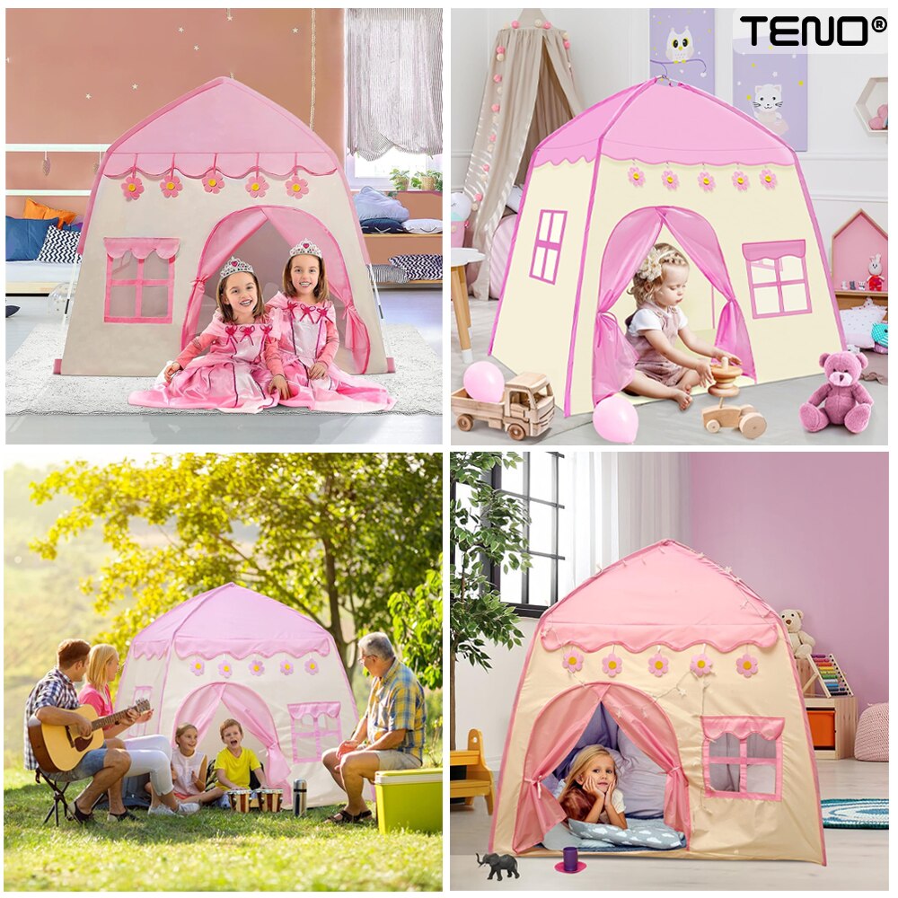 Cort de Joaca pentru Copii tip Casuta Teno®, usa tip perdea, geamuri cu ...