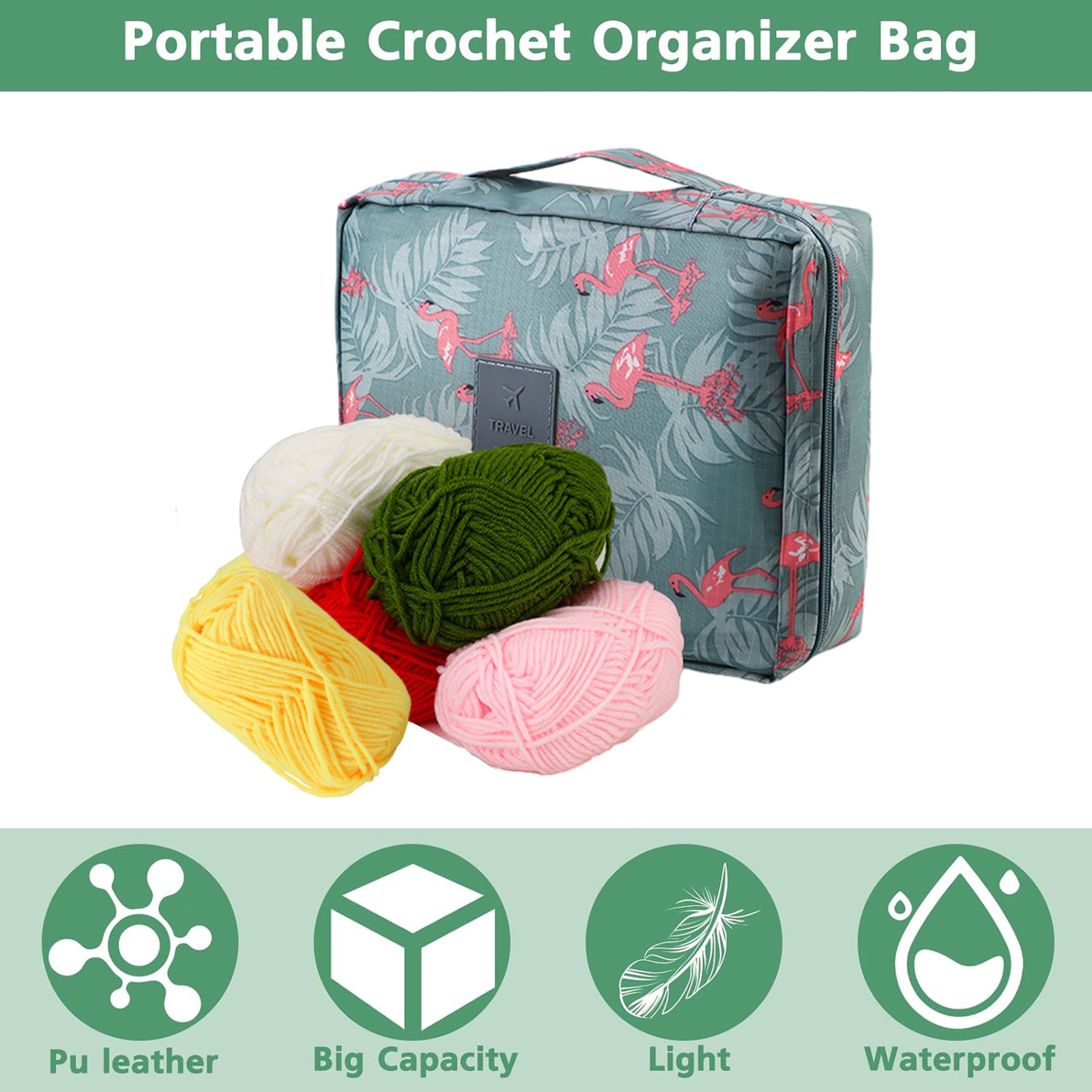 Set 59 crosetat, Hggzeg, Crosete 2-6 mm dimensiuni, Cu geanta ...