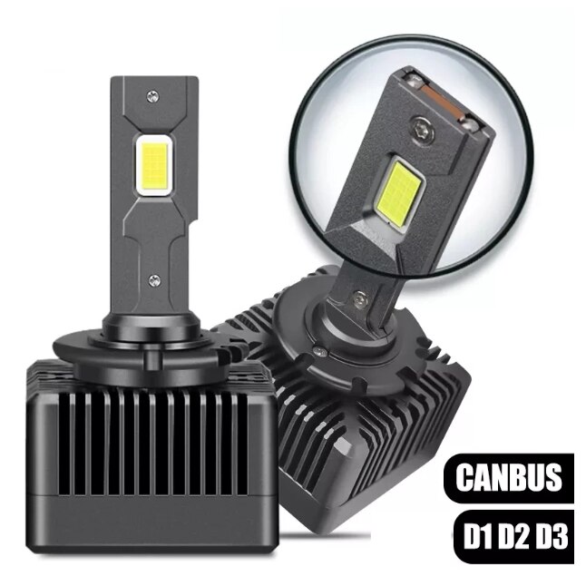 Set 2 Becuri auto LED Xenon, model D1S, Plug&Play, Canbus, 60 W, 20000 ...