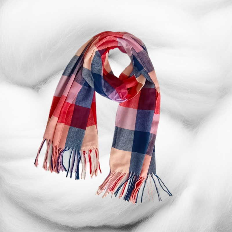 Set Esarfa tip Sal Casmir si Manusi Catifelate, Model Carouri, Cashmere ...